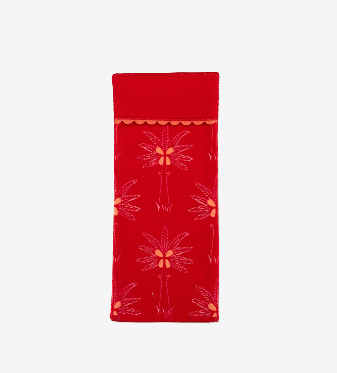 Astuccio Porta Spazzolino Palme Reali Rosse | Design Bizantino